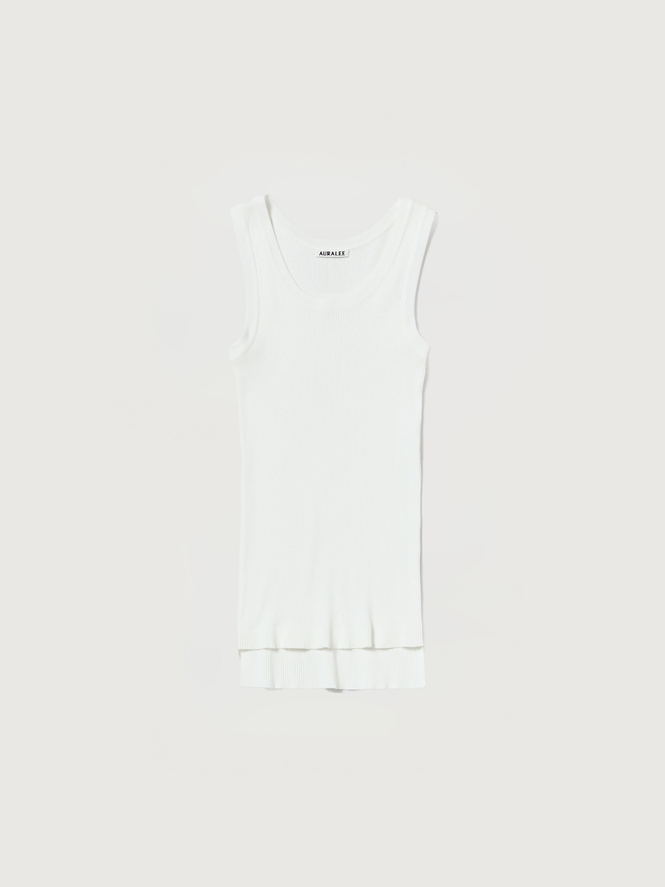 GIZA HIGH GAUGE RIB KNIT TANK - AURALEE Official Website