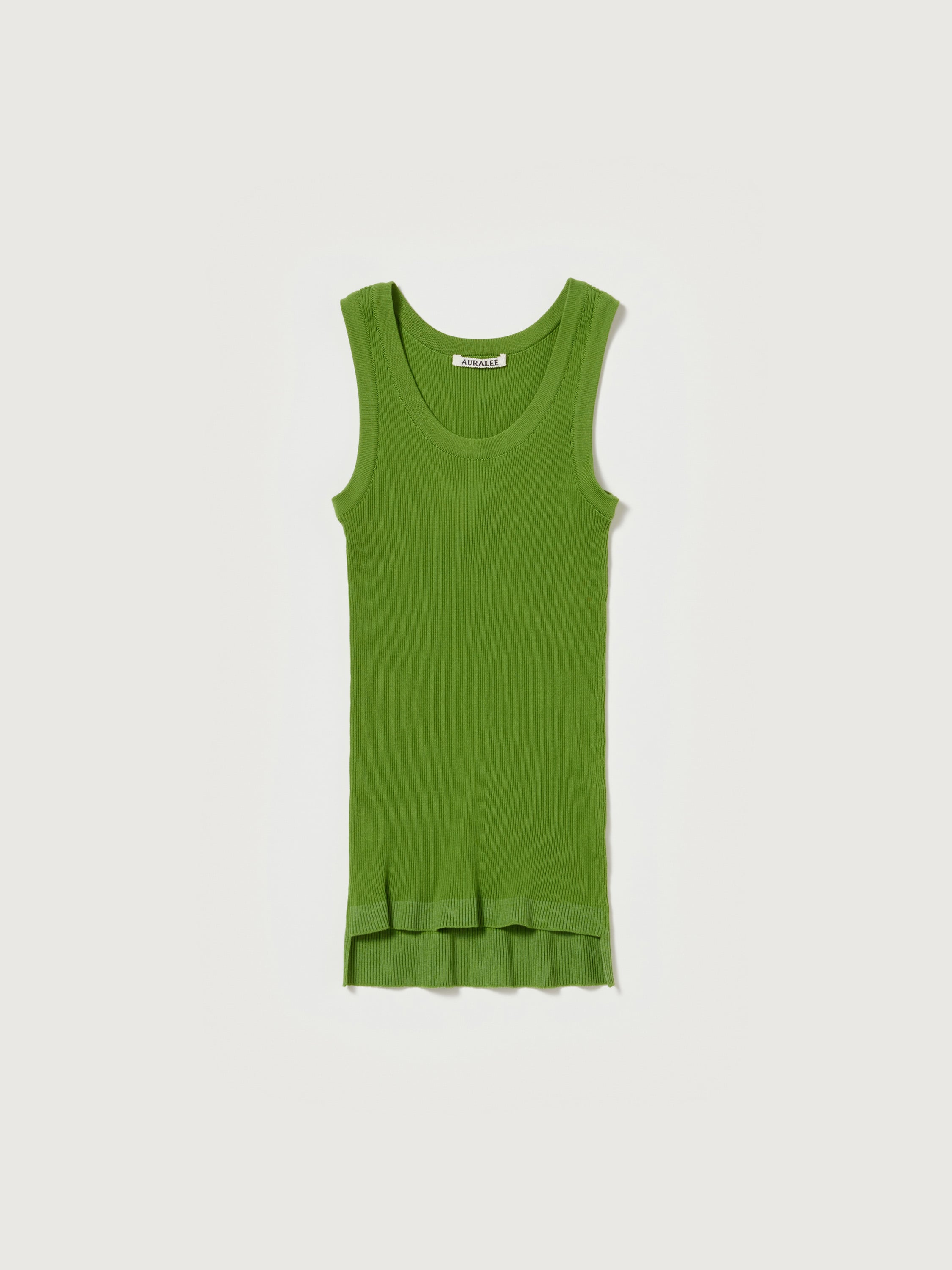 GIZA HIGH GAUGE RIB KNIT TANK - AURALEE Official Website