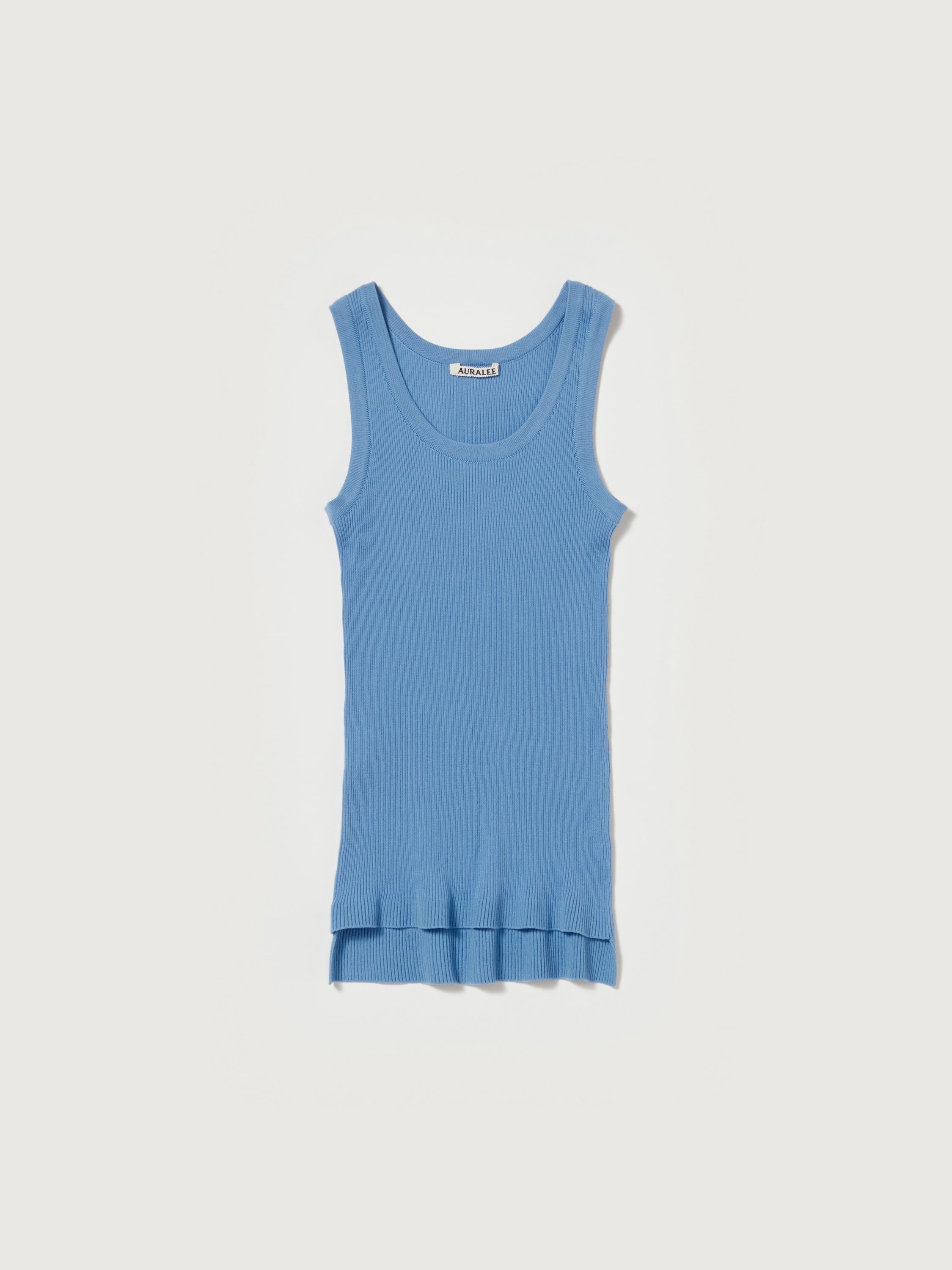 GIZA HIGH GAUGE RIB KNIT TANK - AURALEE Official Website